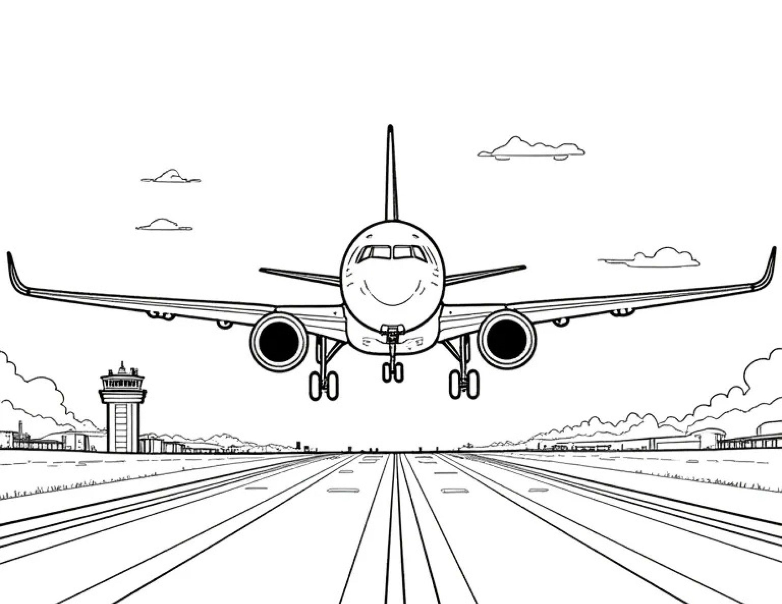 Color the Skies: 7 Free Airplane Coloring Pages for Kids! – Aviation Blog