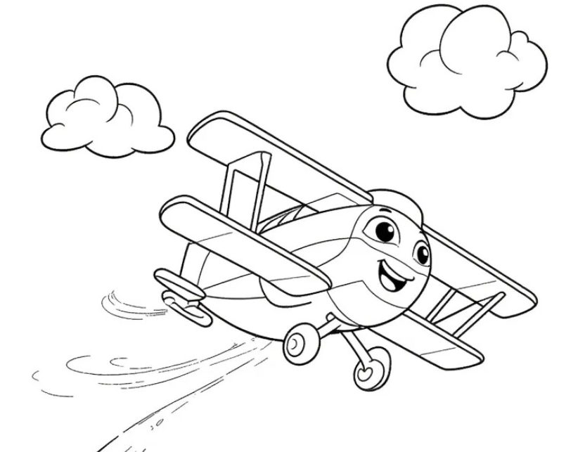 Color the Skies: 7 Free Airplane Coloring Pages for Kids! – Aviation Blog