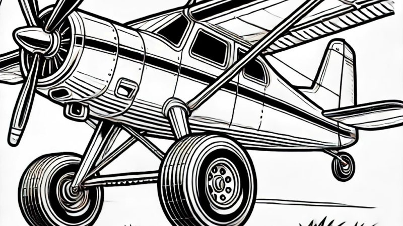 Color the Skies: 7 Free Airplane Coloring Pages for Kids! – Aviation Blog