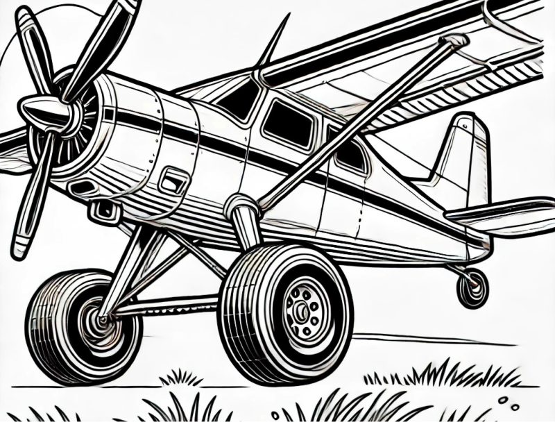 Color the Skies: 7 Free Airplane Coloring Pages for Kids! – Aviation Blog